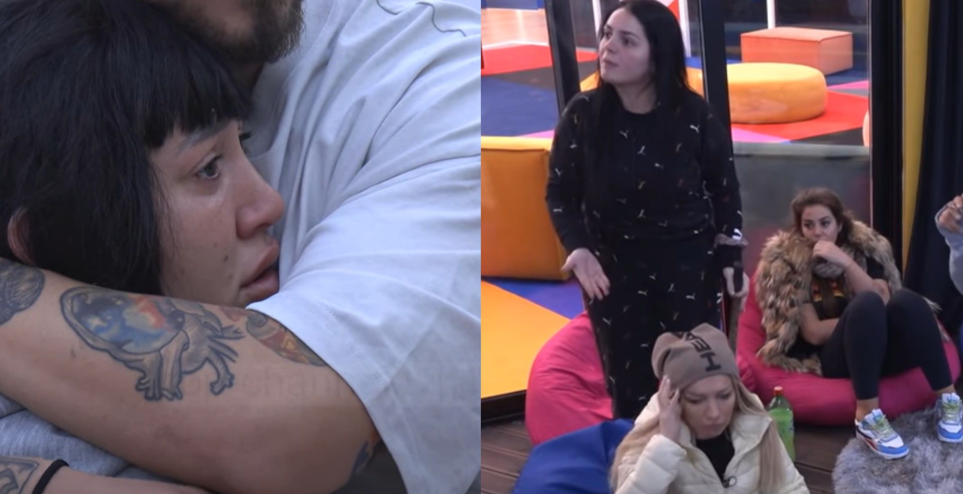 Fifi starts the debate with Sam, the latter in anxiety and tears after ...