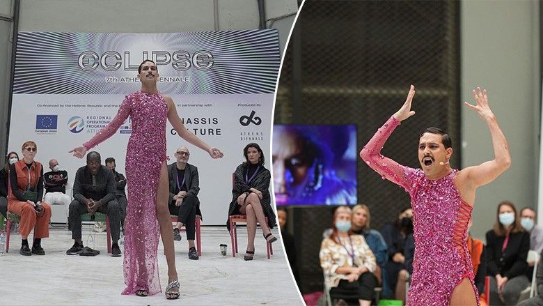 Artisti nga Prishtina, Astrit Ismaili prezantohet me fustan si "Miss ...