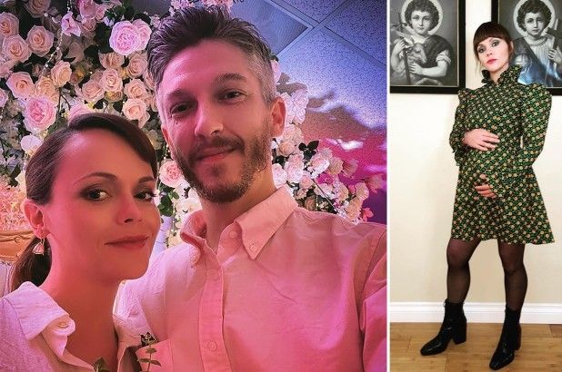 Two months after announcing her pregnancy, Christina Ricci marries Mark ...