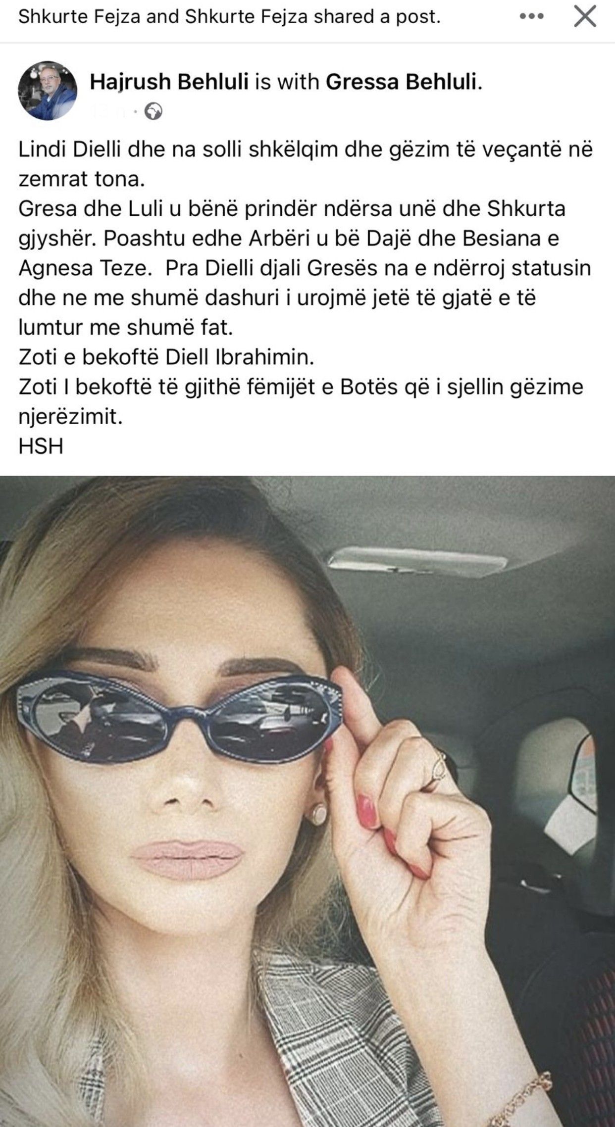 Gresa Behluli becomes a mother for the first time - Telegrafi - Telegrafi