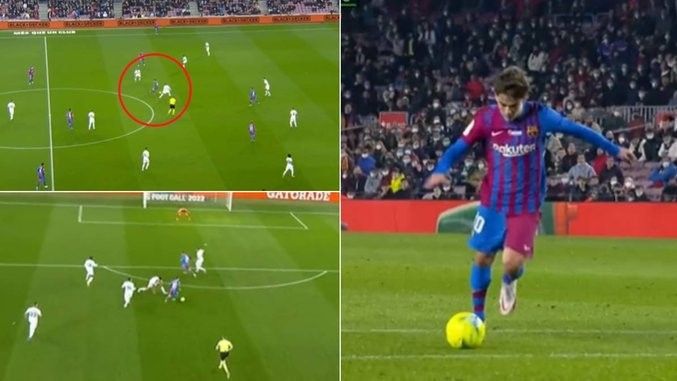 Gavi scores a spectacular goal in 'Messi style' - the Spaniard is ...