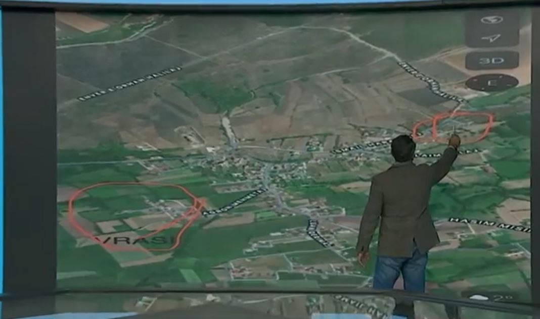 Agim Musliu shows the outline of the event in Gllogjan - Telegrafi ...