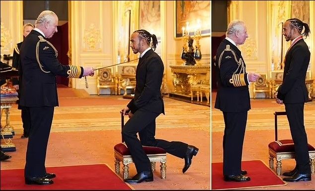 Lewis Hamilton receives 'knight' from Prince Charles - Telegraph ...