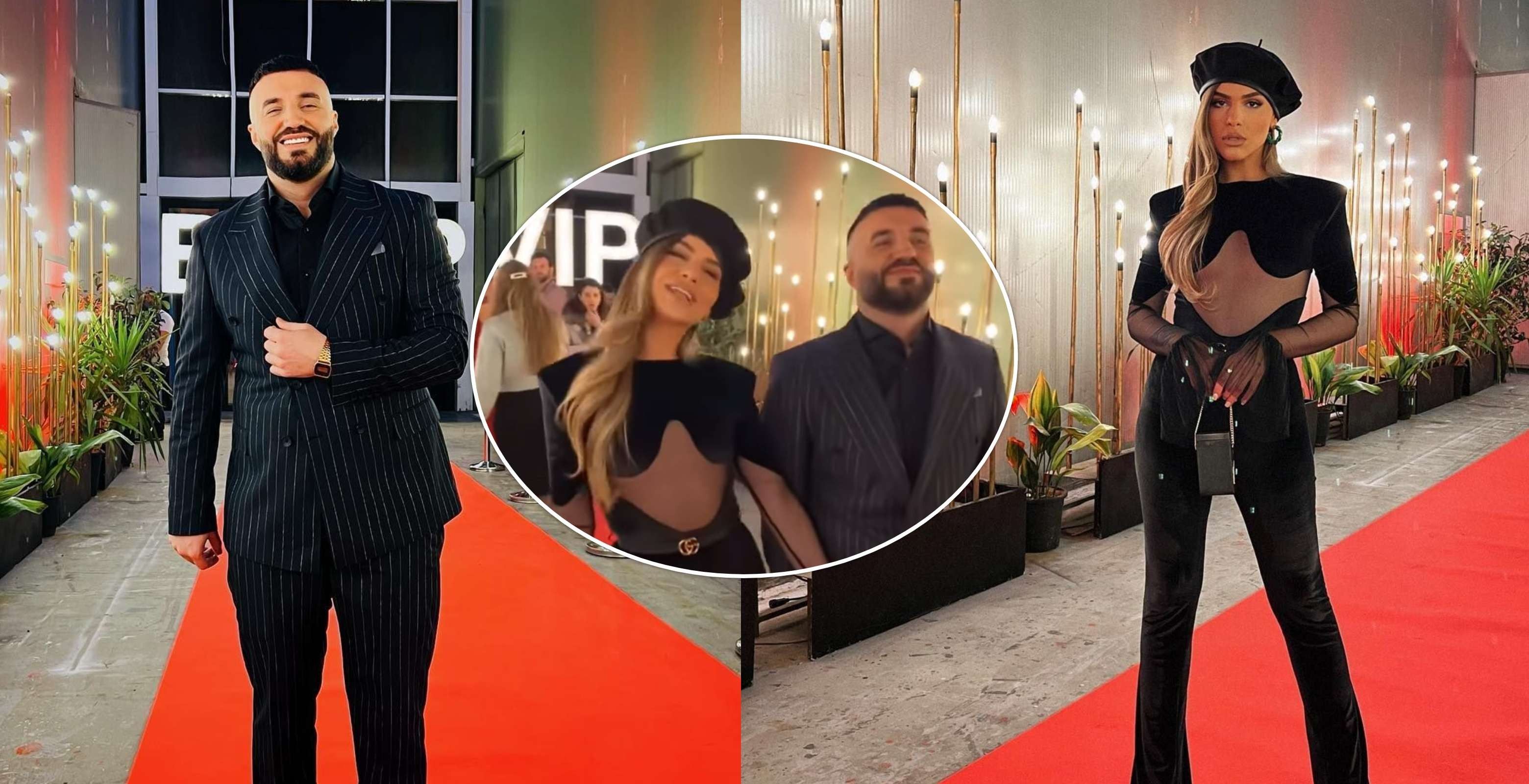 Sarah Berisha dhe DJ PM dukeshin elegant dhe të lumtur përkrah njëri ...