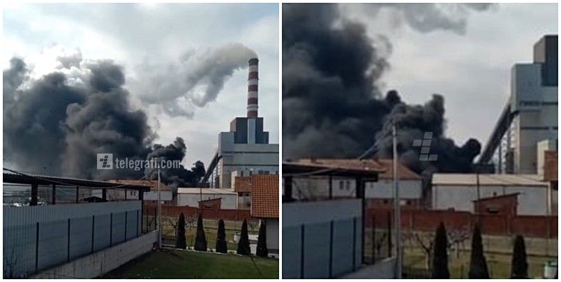 Fire at the plastic factory in Obiliq - view from the scene - Telegrafi ...