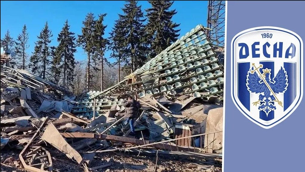 Russian bombing destroys football stadium in Ukraine, FC Desna condemns ...