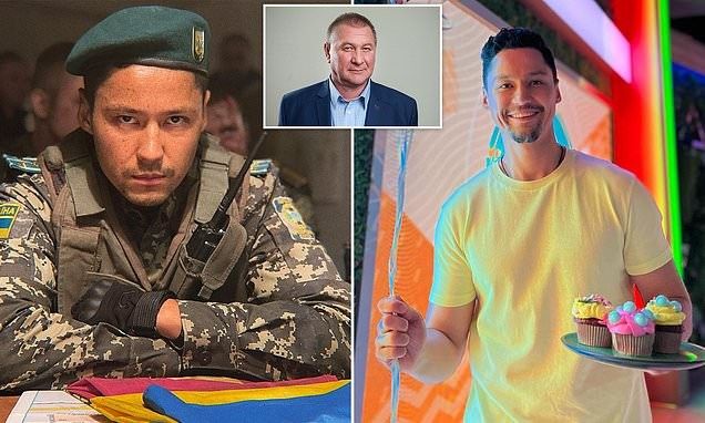 Ukrainian actor Pasha Lee gave his bulletproof vest to a child shortly ...