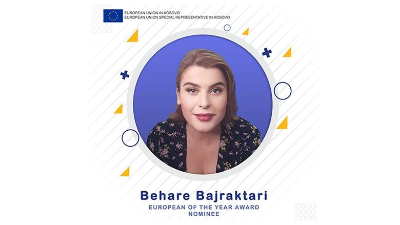 Behare Bajraktari, kandidate e BE-së “Evropiani i Viti 2022” për ...