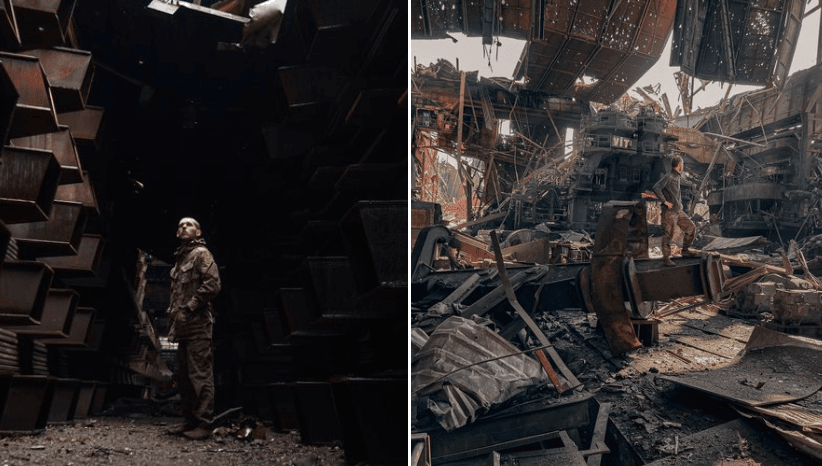 A Ukrainian soldier brings rare images inside the Azovstal steel ...