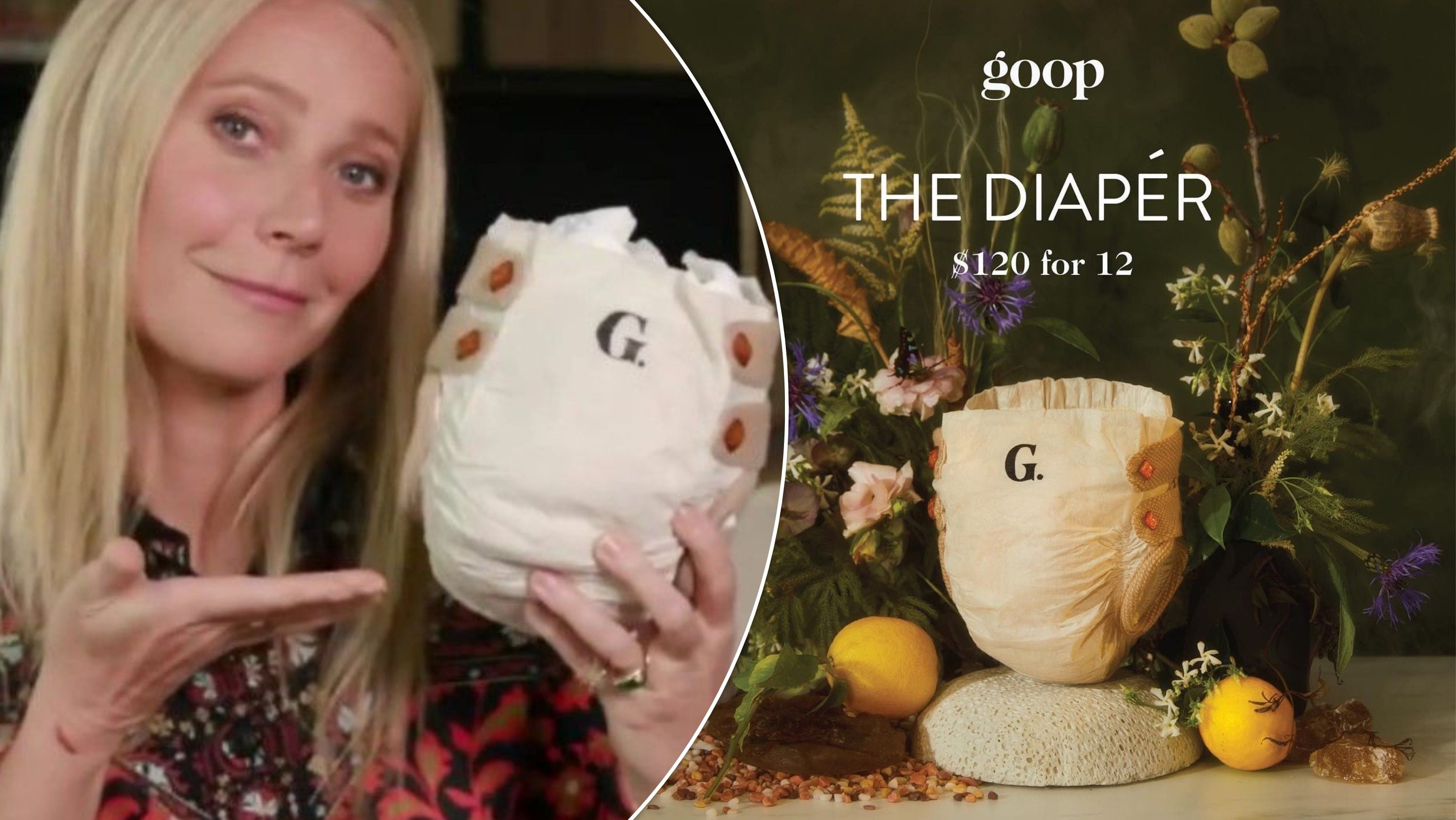 Is the Goop brand really selling luxury diapers at a price of 115 euros ...