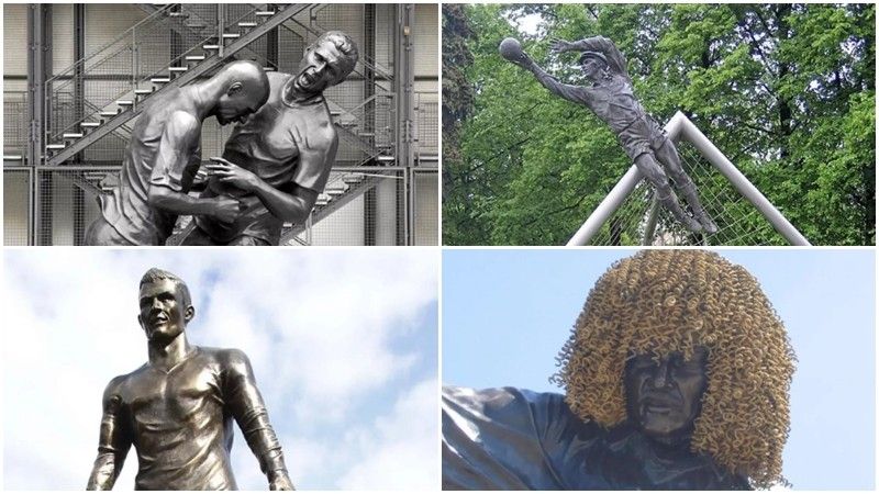 The best and worst football statues with the stars of this sport ...