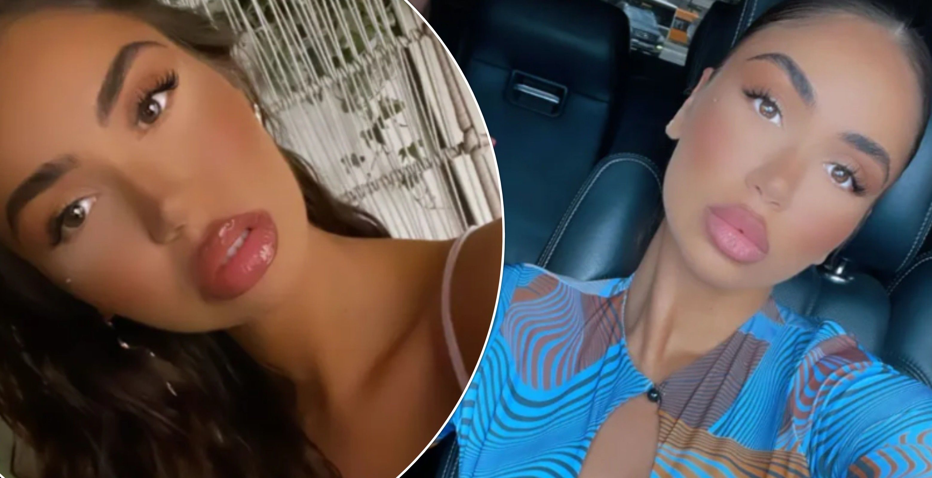 Arta Nitaj appears attractive in the next appearance from the car ...