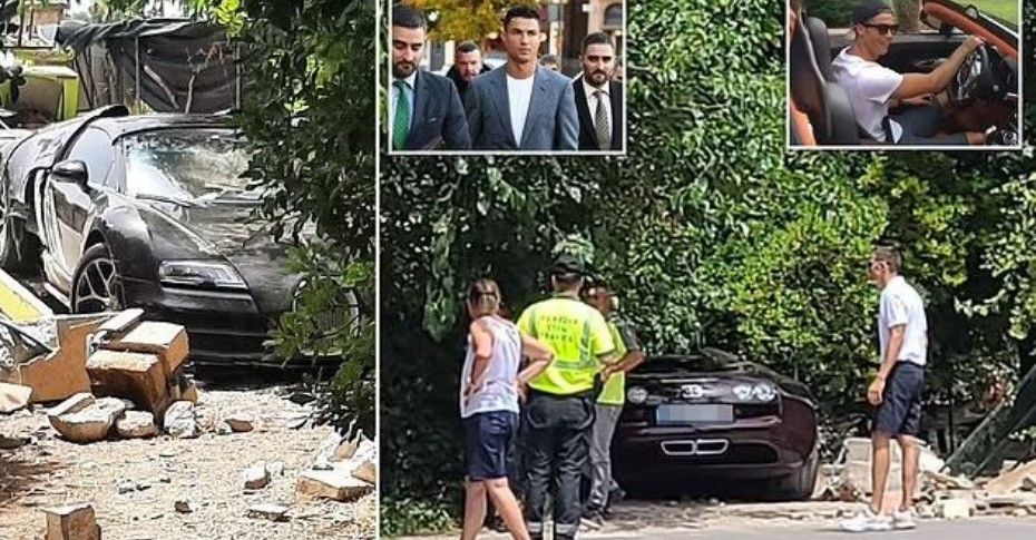 Cristiano Ronaldo Car Crash Images Of Cristiano Ronaldo's Car Crash