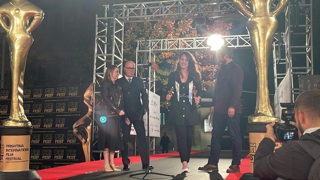 Rarely, actress Rina Krasniqi won two awards at PriFest: "Best Actor" and "Best Actress ...
