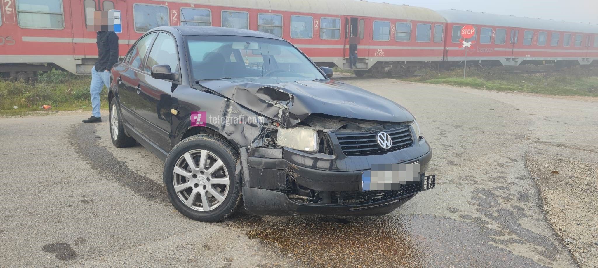 The train hits a car in Drenas - one person is injured - Telegraph - Telegraph