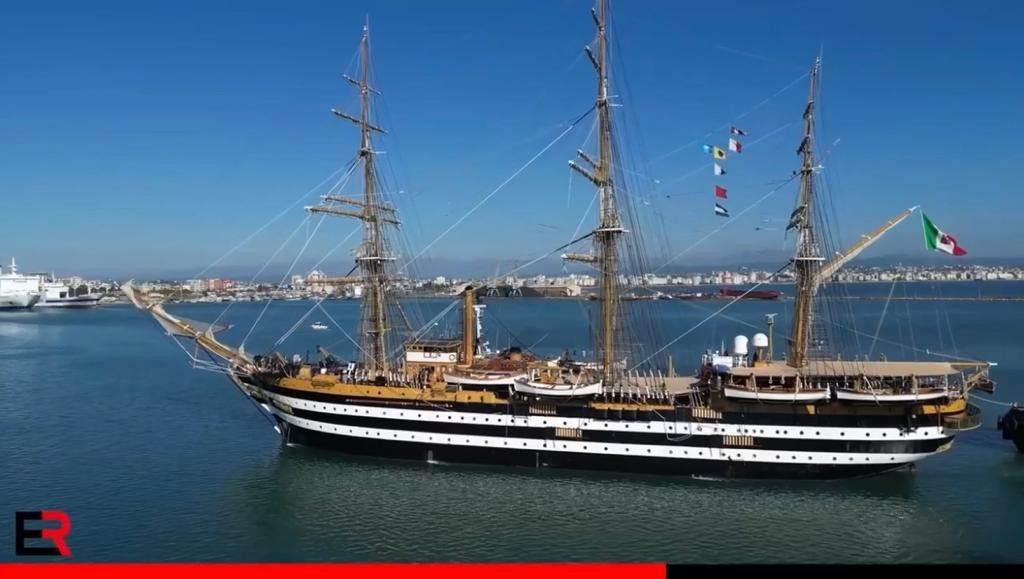 Anija me famë botërore “Amerigo Vespucci” në portin e Durrësit, e hapur ...