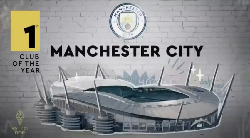 Manchester City is announced by France Football as the club of the year ...