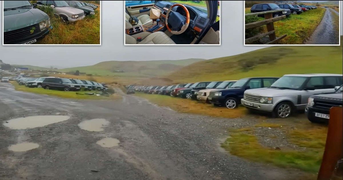 Inside the car graveyard in the rolling green fields of Wales, where ...