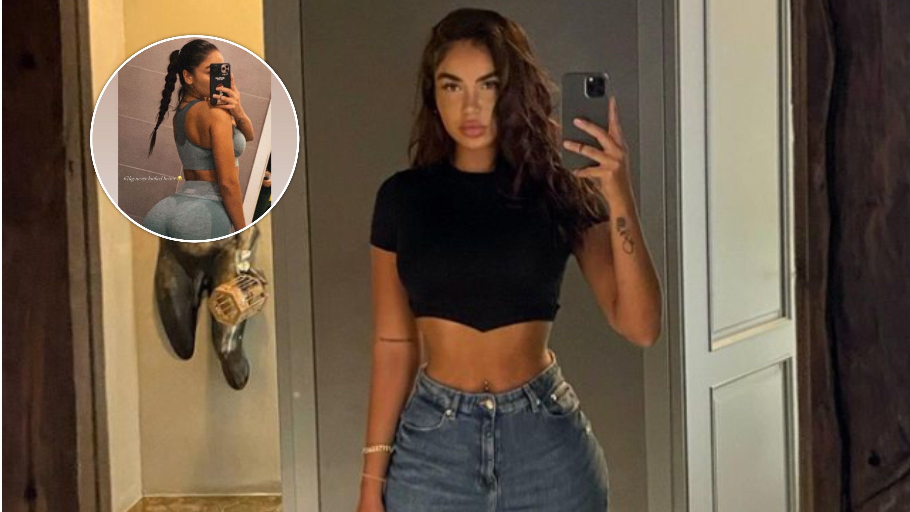 Arta Nitaj provokes with the image in front of the mirror: 67 kilograms ...
