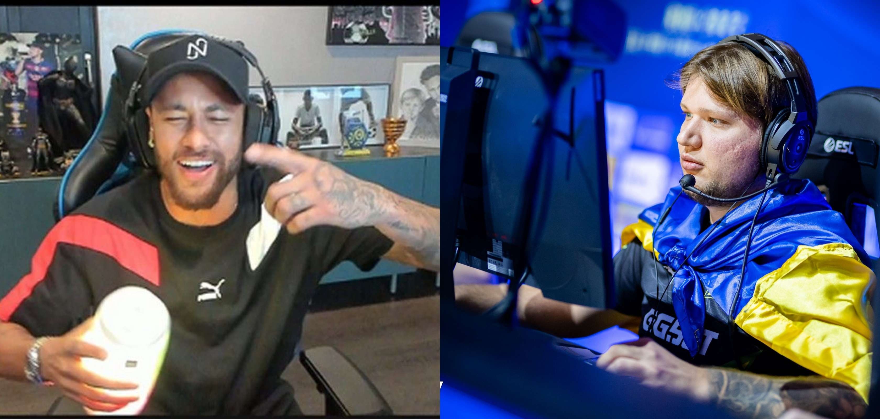 S1mple receives a message from Neymar before the match with the ...