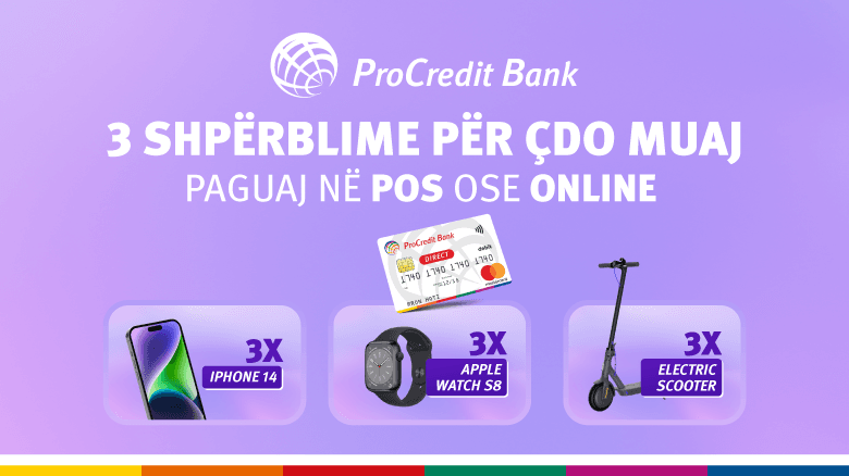 Pay with a ProCredit card and enter the competition to win rewards ...