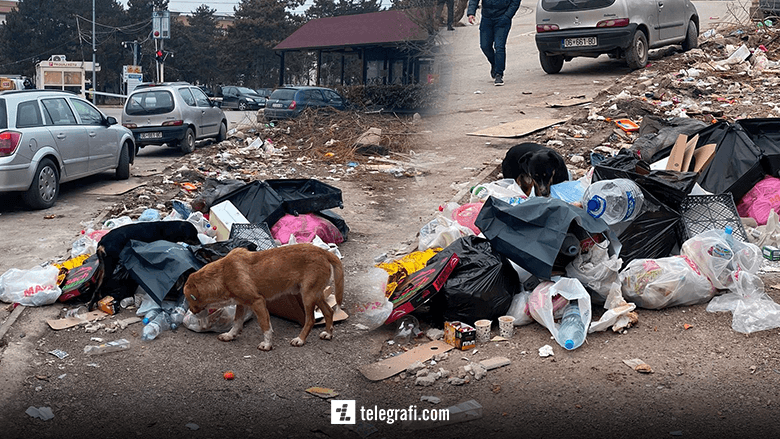 Hyrja e QKUK-së e rrethuar me mbeturina - Telegrafi - Telegrafi