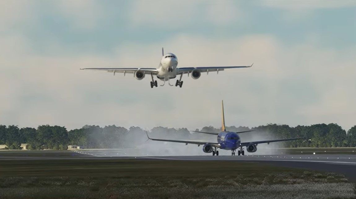 Two planes in the USA almost collided at the airport - the moment that ...