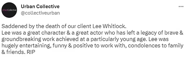 Aktori i “Grange Hill” dhe “Sweeney Todd”, Lee Whitlock ndërron jetë në ...
