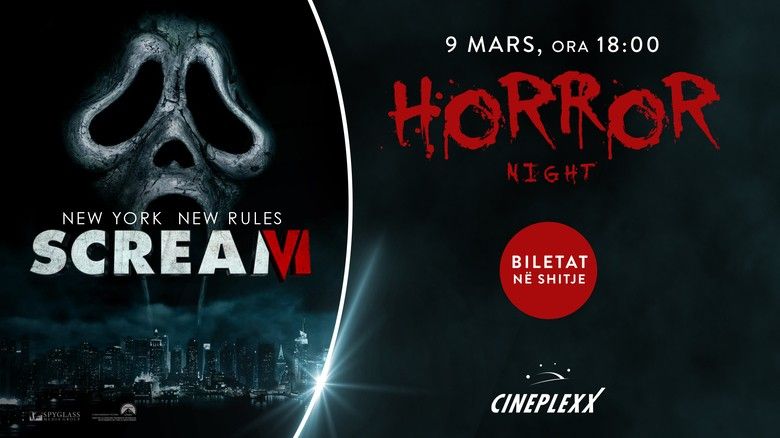Horrori i frikshëm "Scream VI" arrin në Cineplexx me eventin 'Horror ...