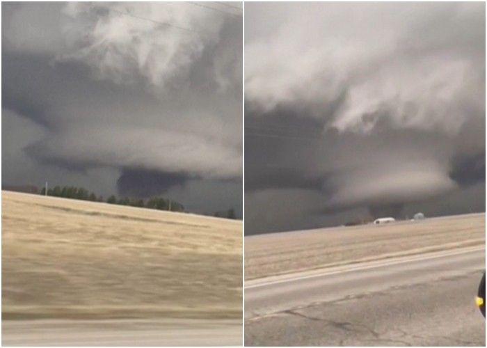 Three dead from tornadoes in the USA, shocking images capture the ...