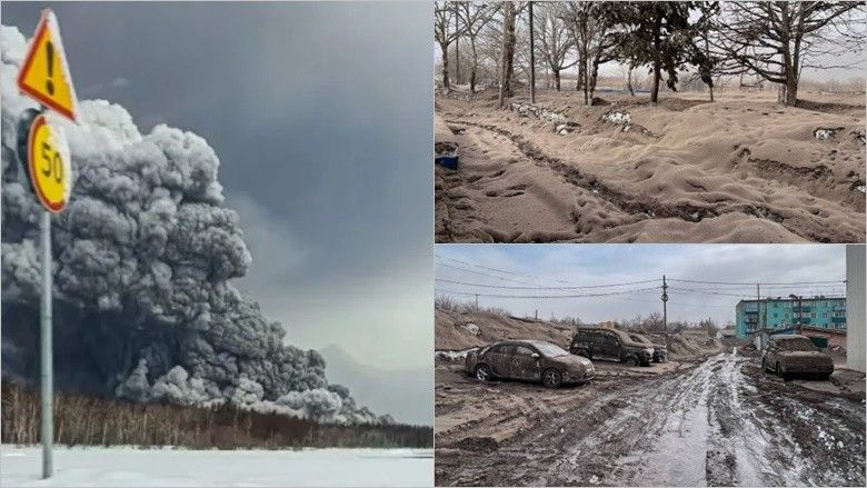 Scenes that resemble the apocalypse - other images after the eruption ...