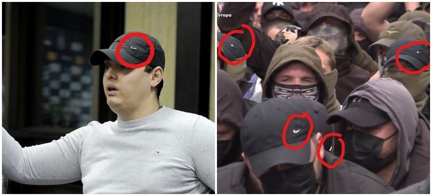 The Serbian hooligans who injured the KFOR soldiers wore the symbol of ...