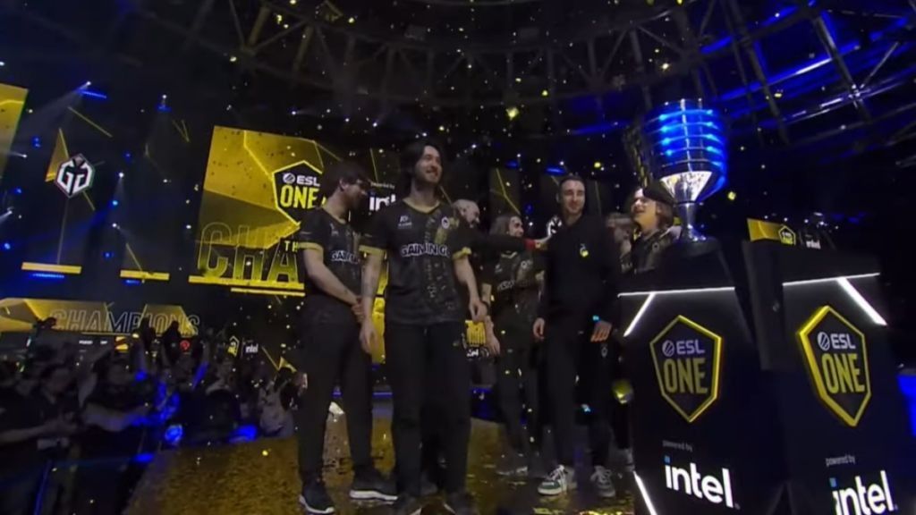 Gaimin Gladiators are declared champions of the Dota 2 tournament ...
