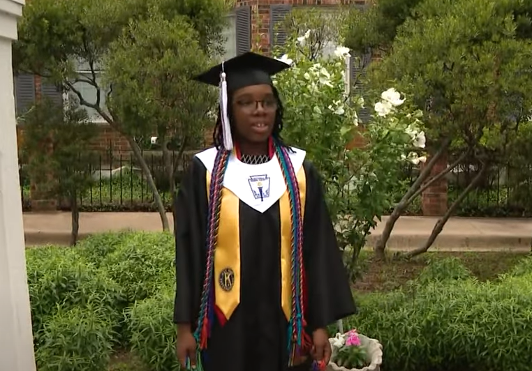 The girl from Texas has finished high school at the age of 14 ...