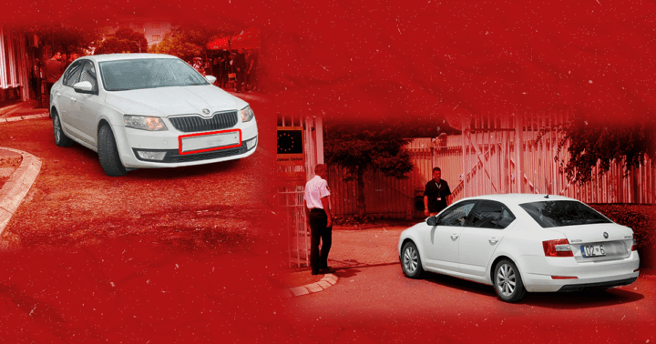 Goran Rakić with the same car, in Pristina with RKS license plates - in ...