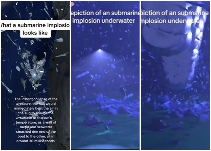 Animated videos show what the explosion of the Titan submarine might ...