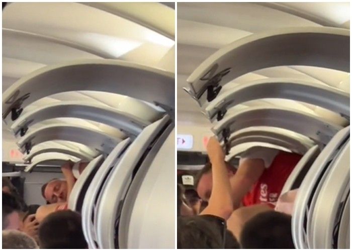A confused passenger woke up to find himself in the luggage compartment ...