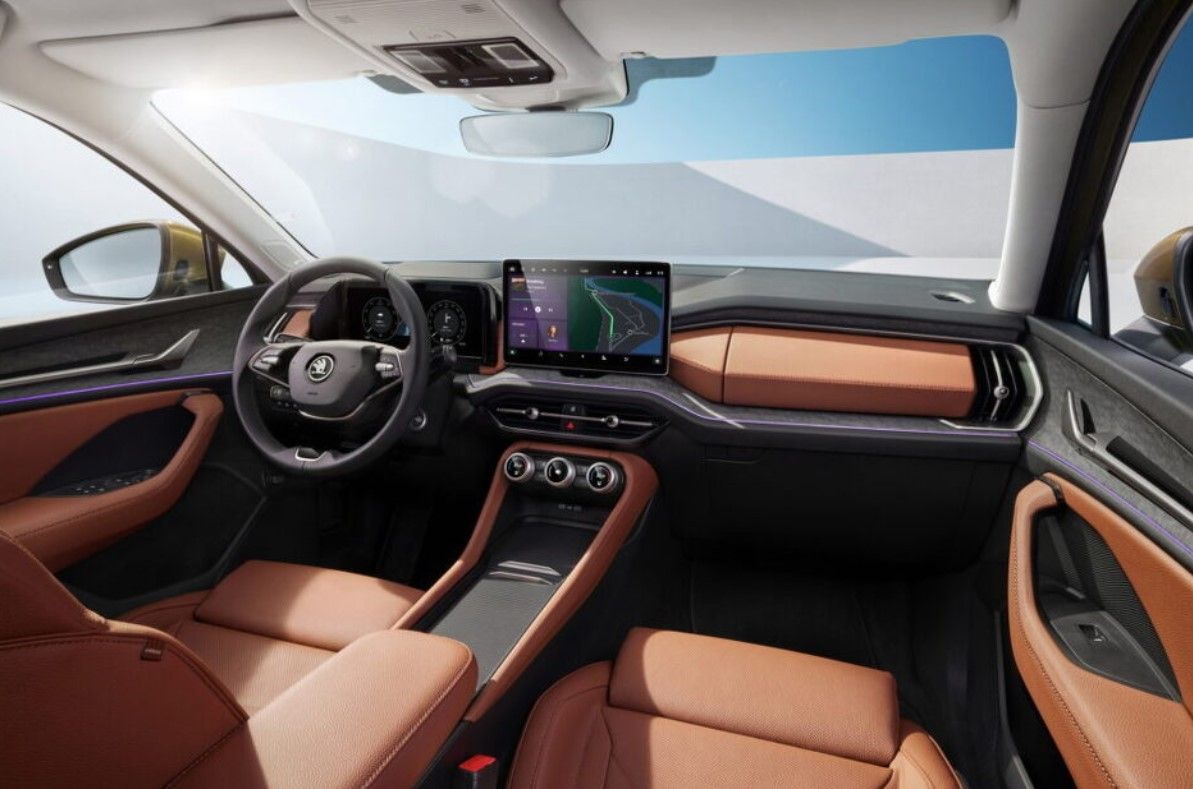 This is what the interior of the new Skoda Kodiaq and Superb models ...