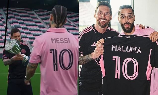 Messi appears in the video clip of Maluma's new song "Trofeo ...