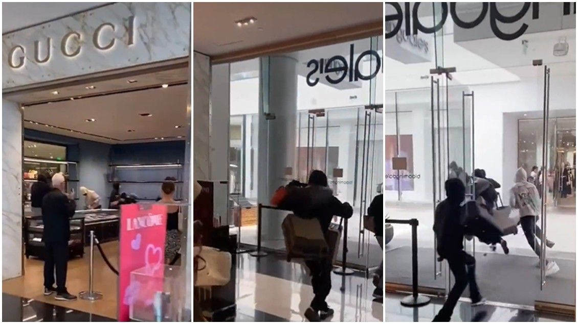 Nine thieves robbed the Gucci store in Los Angeles and no one did ...