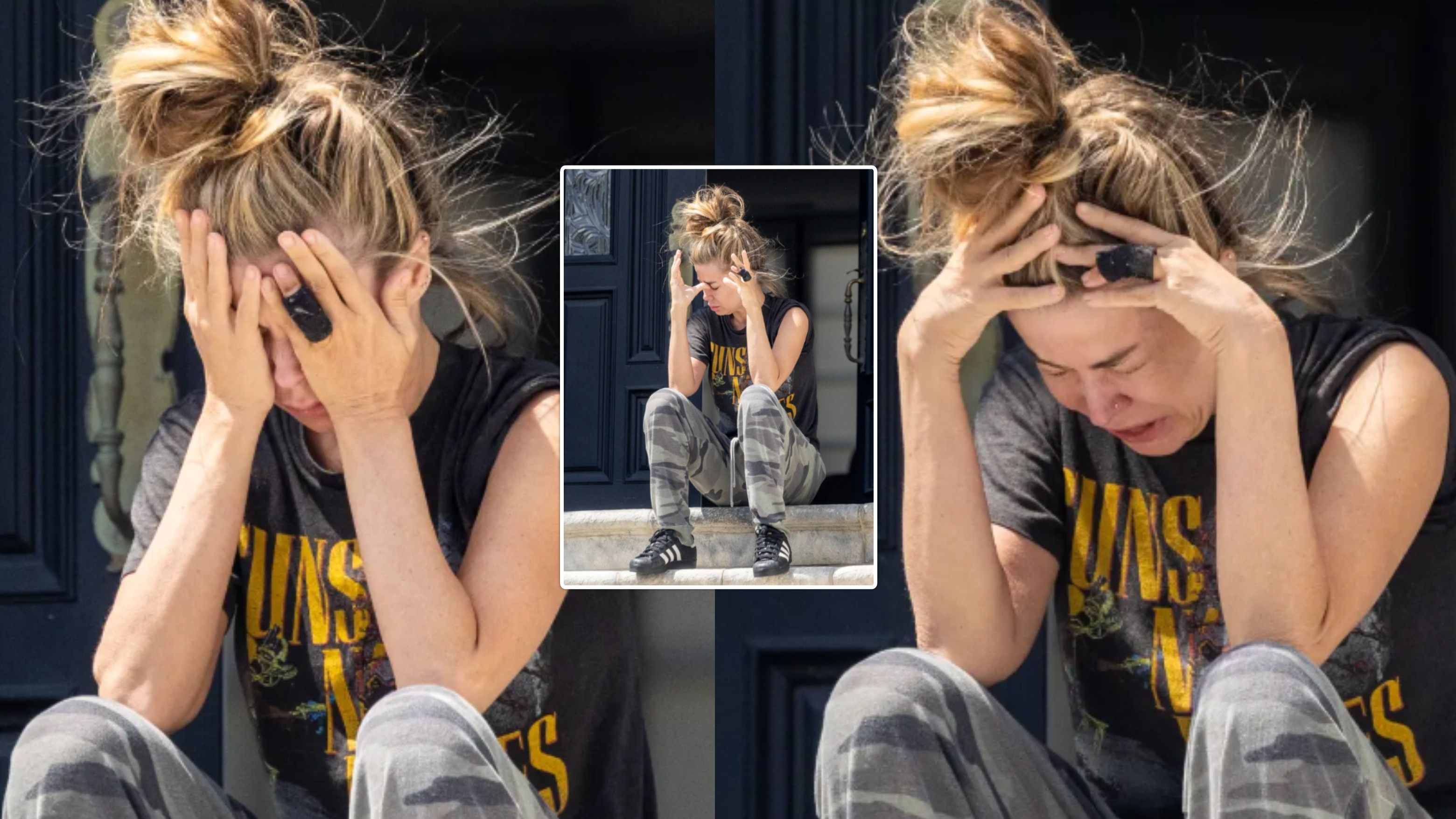 Carmen Electra is seen worried and crying in one of her rare public ...