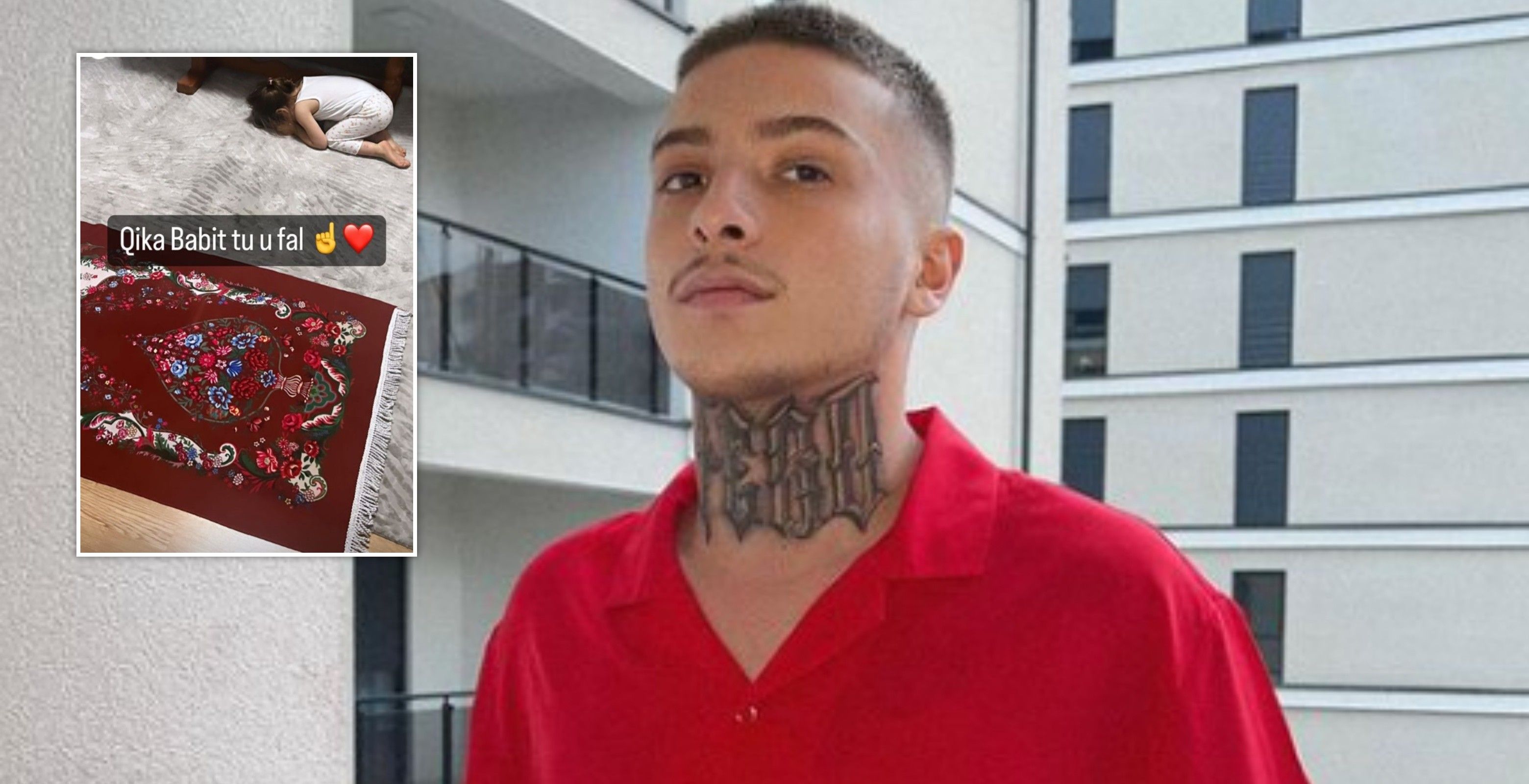 Fero publishes a photo of the girl apologizing - Telegrafi - Telegrafi