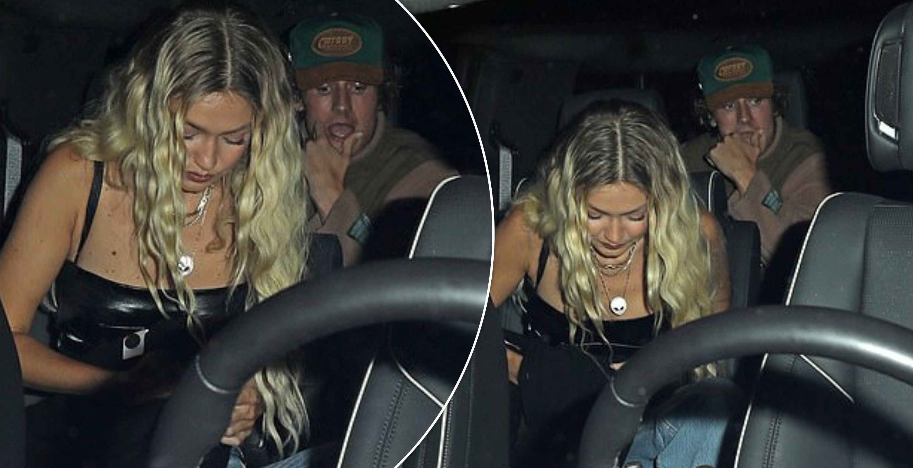 Gigi Hadid is seen leaving a party with producer Cole Bennett amid ...