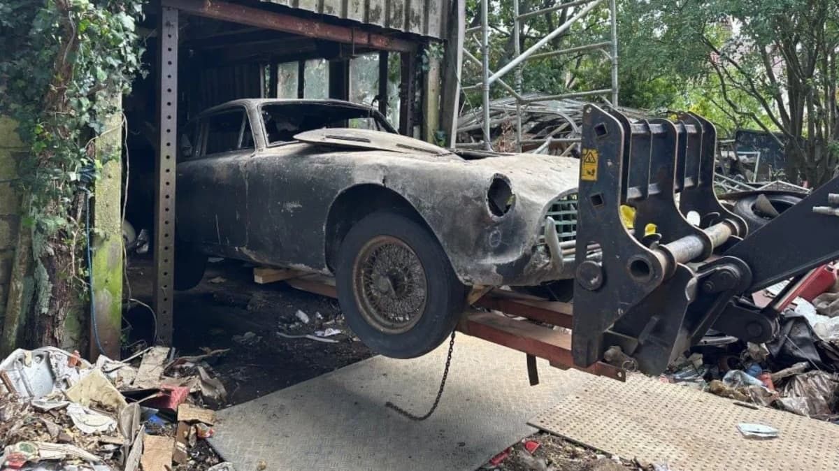 A collection of classic British cars is discovered at a "secret ...