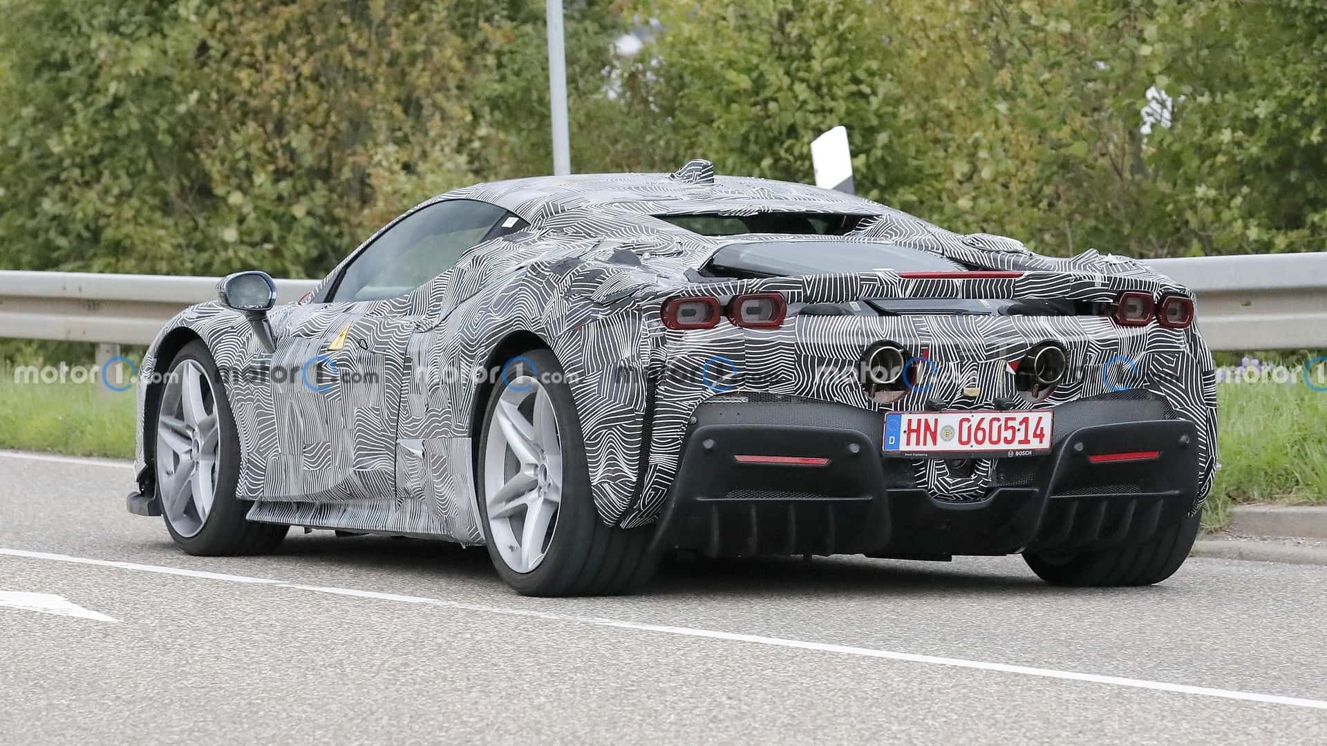 Ferrari SF90 replacement tested for first time - first spy photos show ...