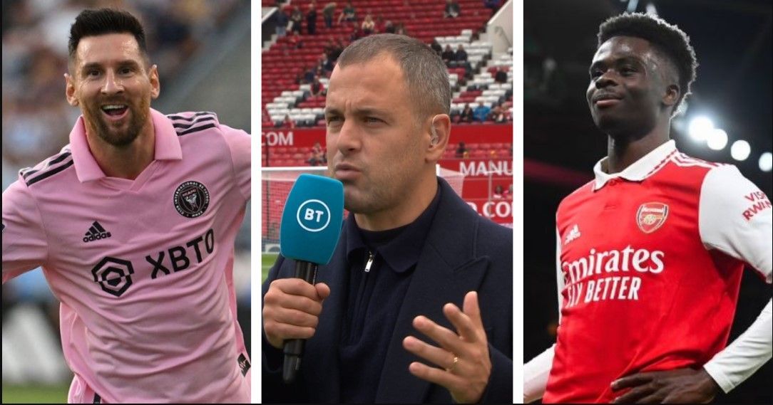 "His left foot is as good as Leo Messi's", Joe Cole praises Bukayo Saka ...
