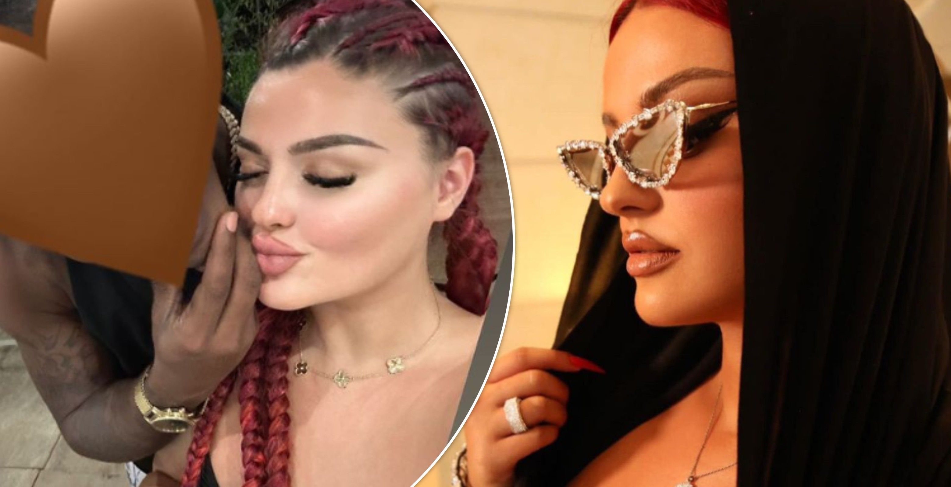 Enca and her boyfriend, Mickey Neblett, enjoy their holidays in Dhërmi ...