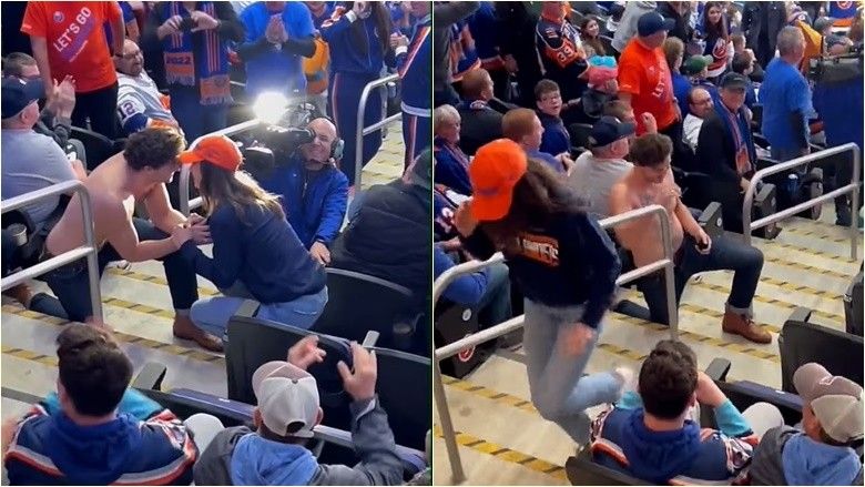 One of those moments when the marriage proposal went wrong - and the ...