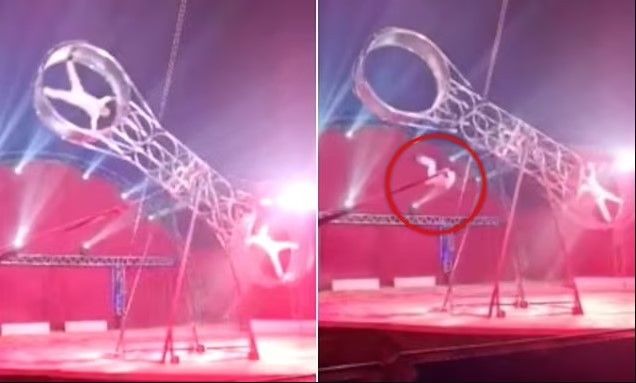 Gjatë performancës në një cirk në Hungari, 25-vjeçari ra nga luhatësja ...