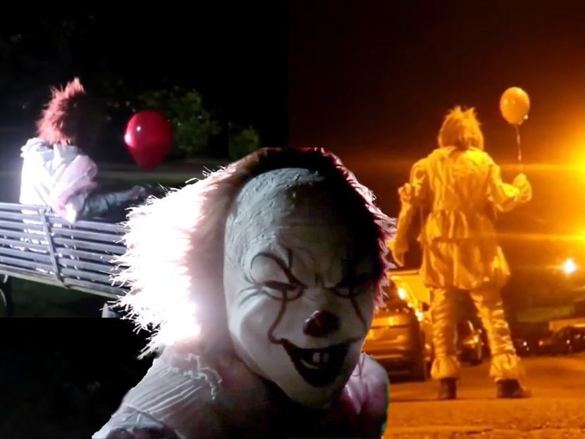 A creepy clown roams the streets, scares people and challenges the ...